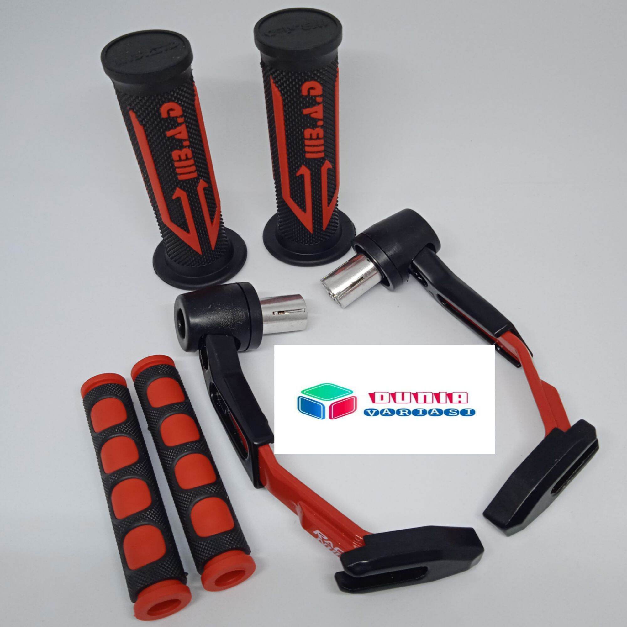 PROMO PAKET(MERAH) 3MACAM. GRIP PANAH+PROGUARD+KARET HENDEL . SEMUA ...
