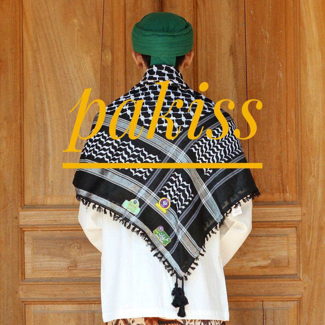 Kerudung Sorban Palestin Hitam dan Putih - Sorban Palestina | Lazada ...