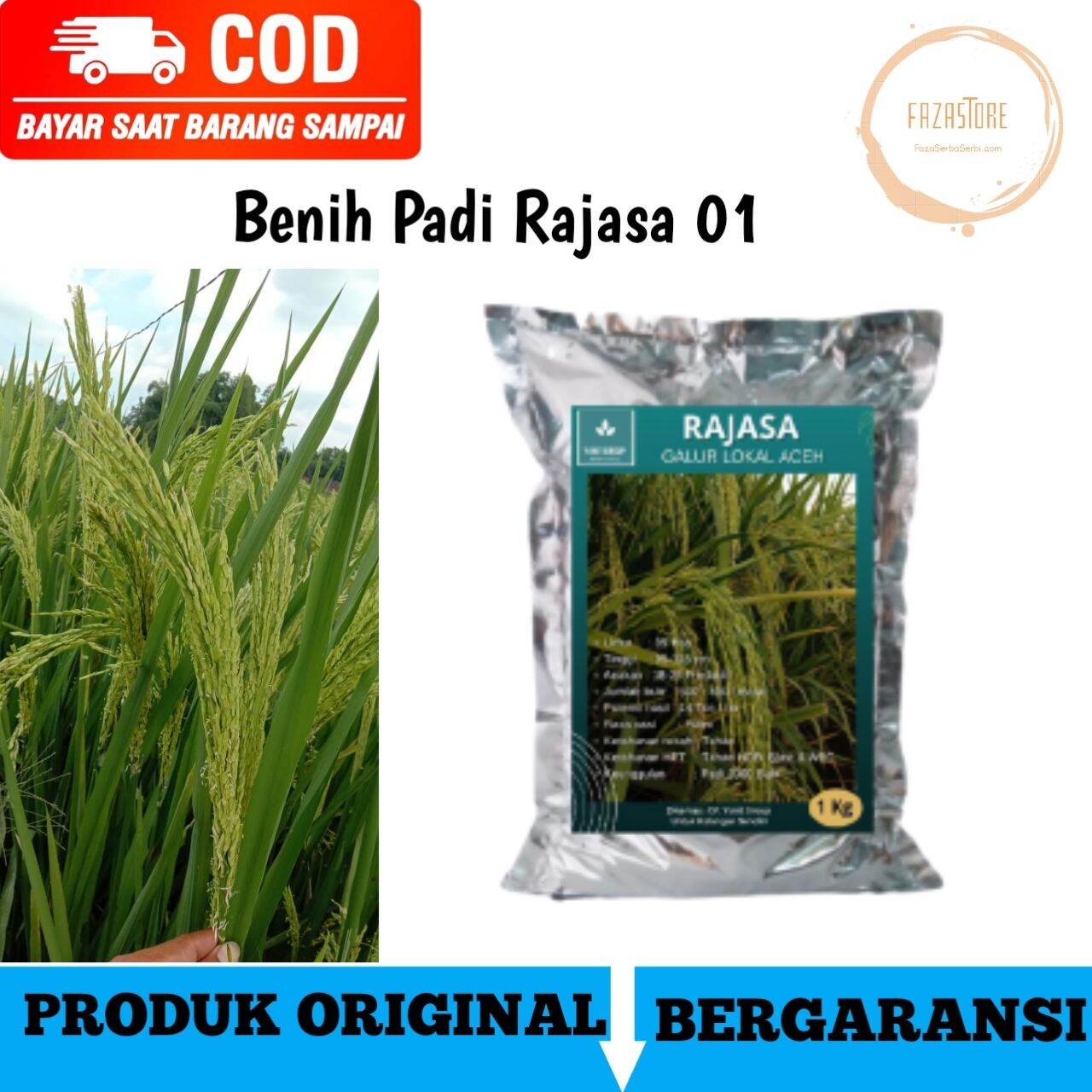 Benih Padi Rajasa 01 1 Kg 1000 Bulir | Lazada Indonesia
