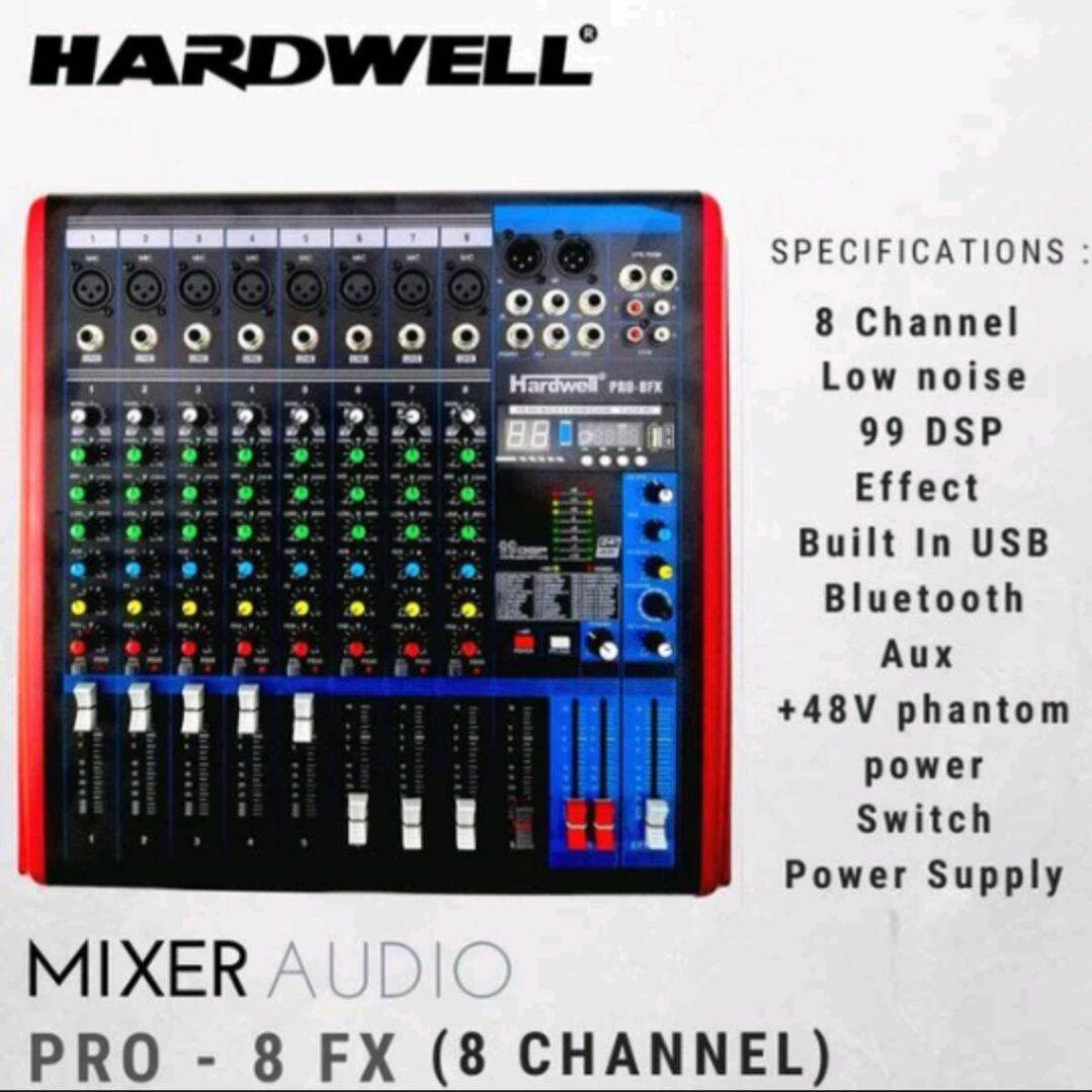 Mixer Audio Pro FX 8+ 8 Channel Original Hardwell | Lazada Indonesia