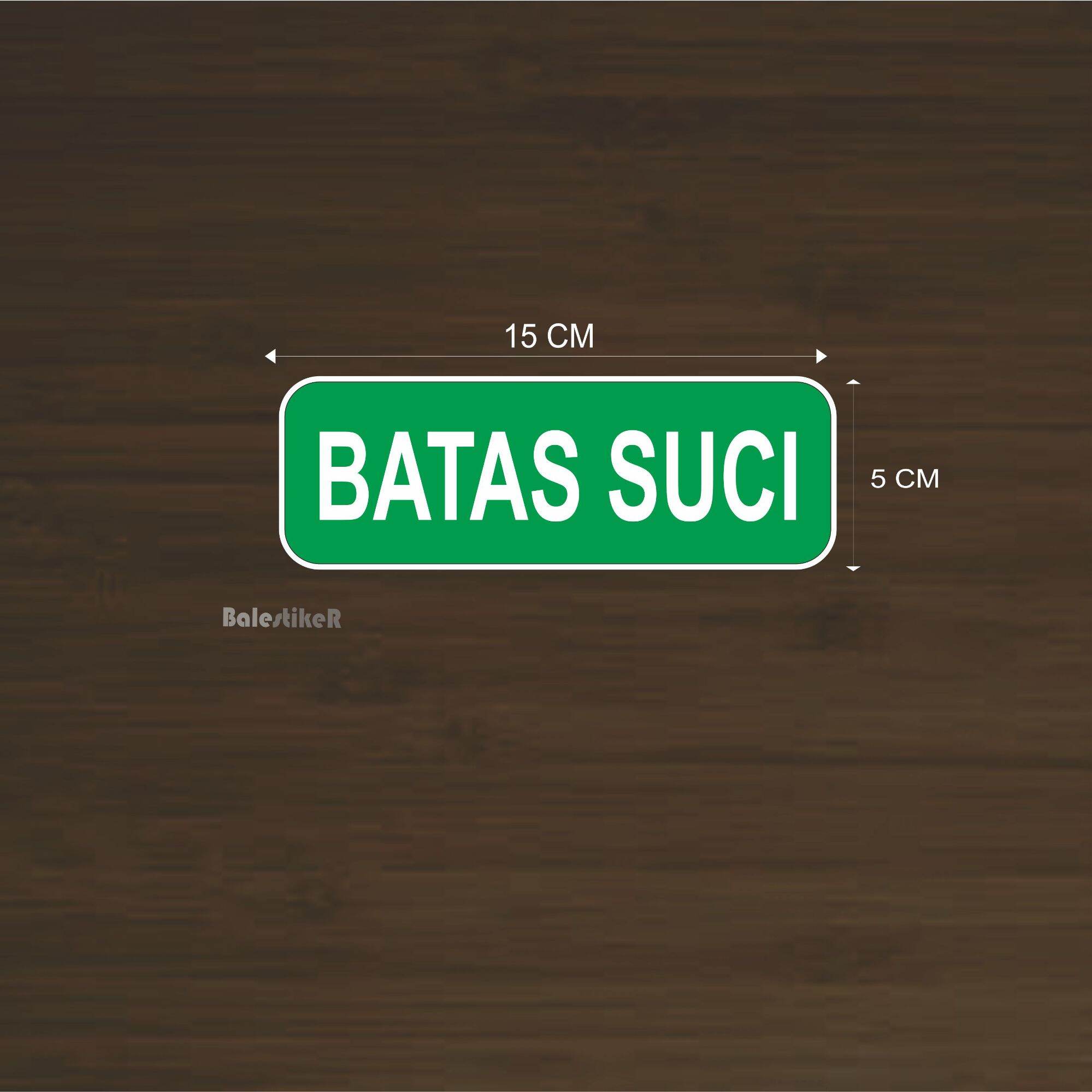 stiker batas suci sticker | Lazada Indonesia