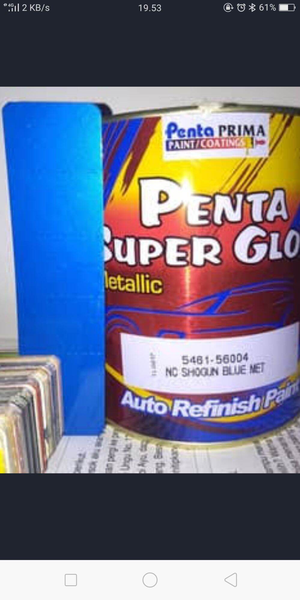 cat original biru yamaha cat penta super gloss shogun blue 1 kg ...