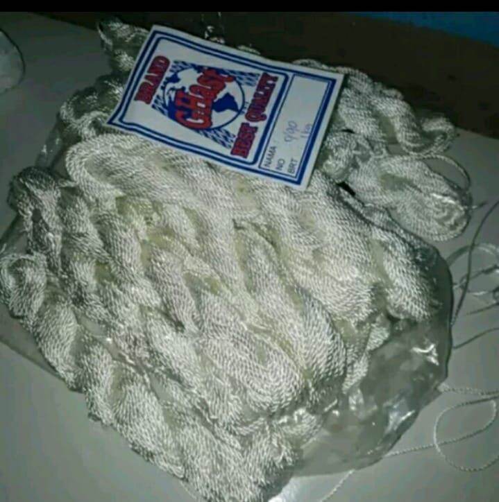 Benang nilon ukuran D90 putih/nylon merk ghast isi 20 ikat | Lazada ...