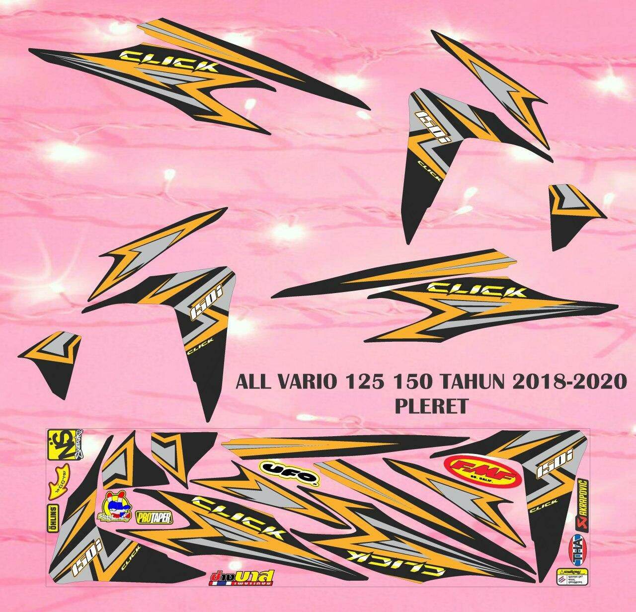 STIKER STRIPING MOTOR DECAL VARIASI ALL NEW VARIO 125CC / 150 CC 2018 ...