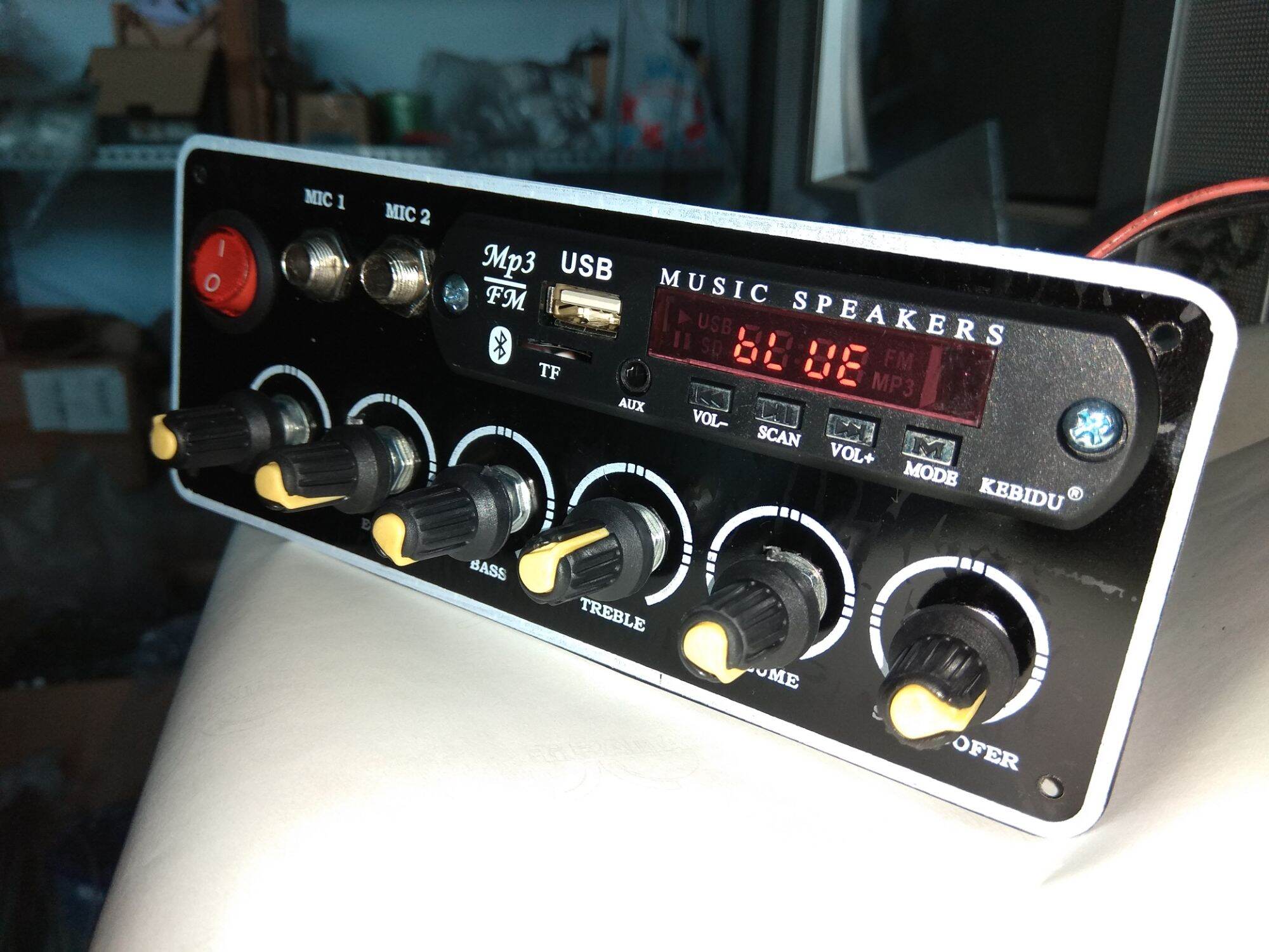 Kit ampli mono aktif speaker lengkap mic echo dan tone control filter ...