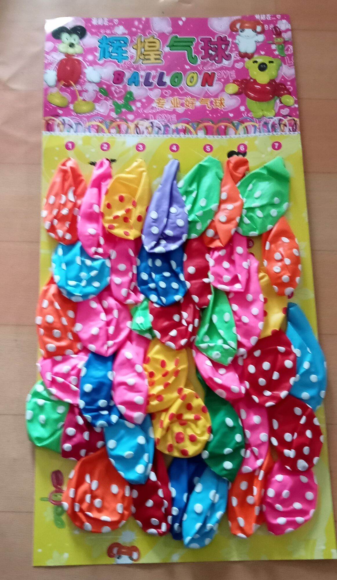 balon motif polkadot 1 lembar isi 40 pcs/balon ulang tahun/mainan anak ...