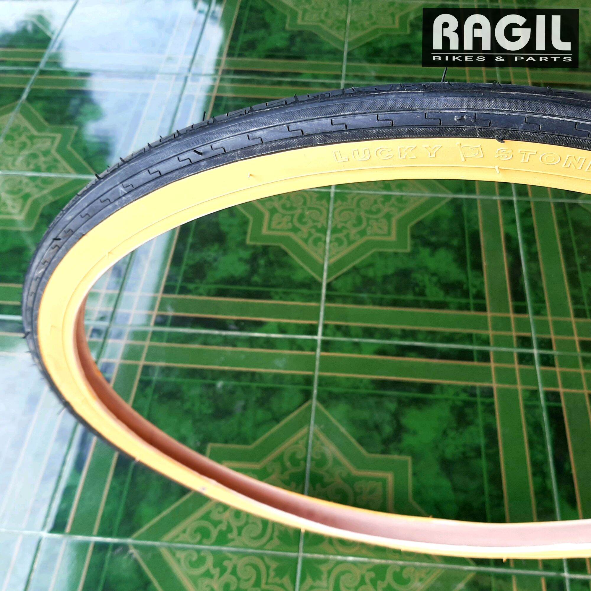 BAN LUAR SEPEDA 24 x 1 3/8 24x1 3/8 LUCKY STONE BALAP | Lazada Indonesia