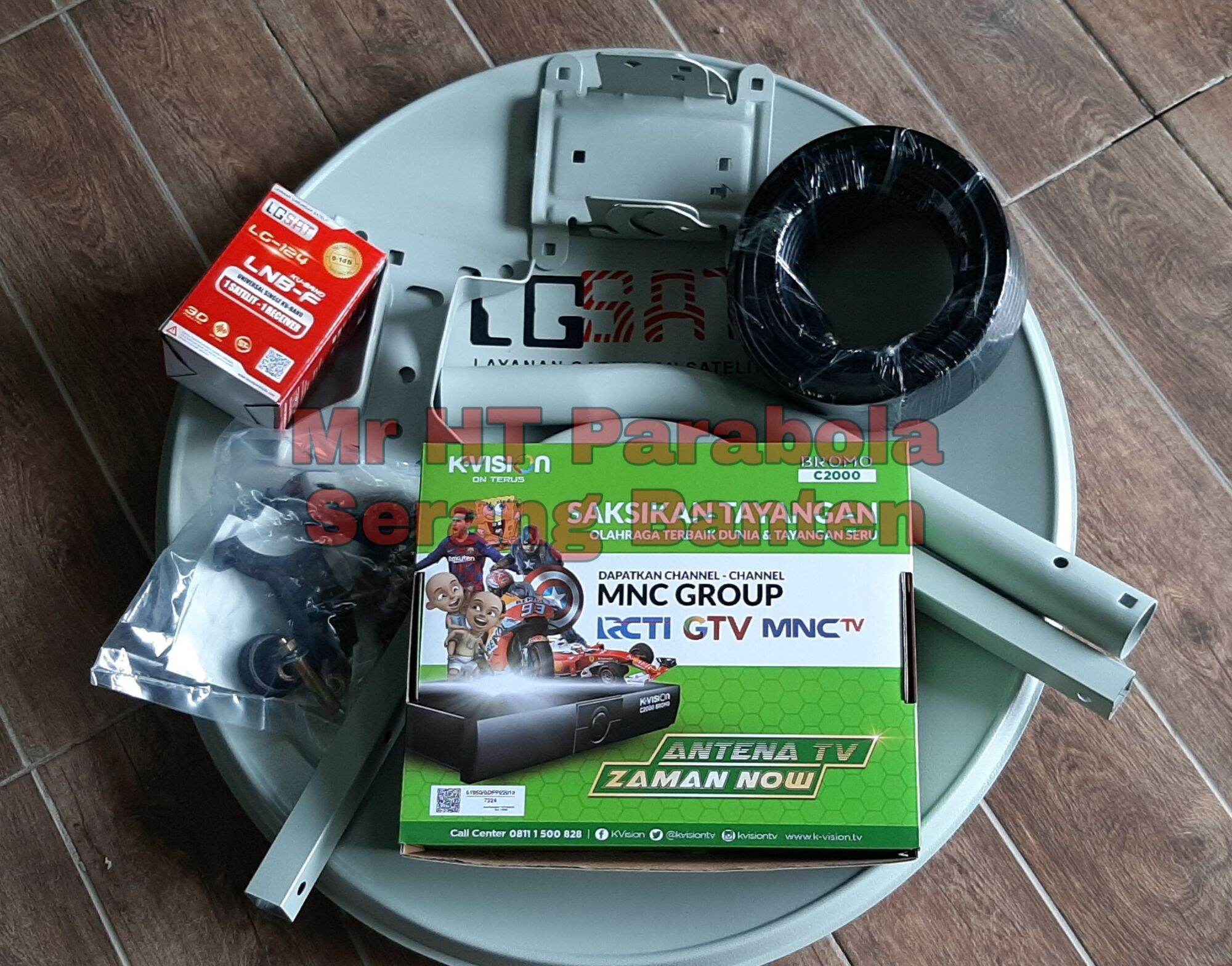 Parabola 45cm + Receiver Kvision Bromo | Lazada Indonesia