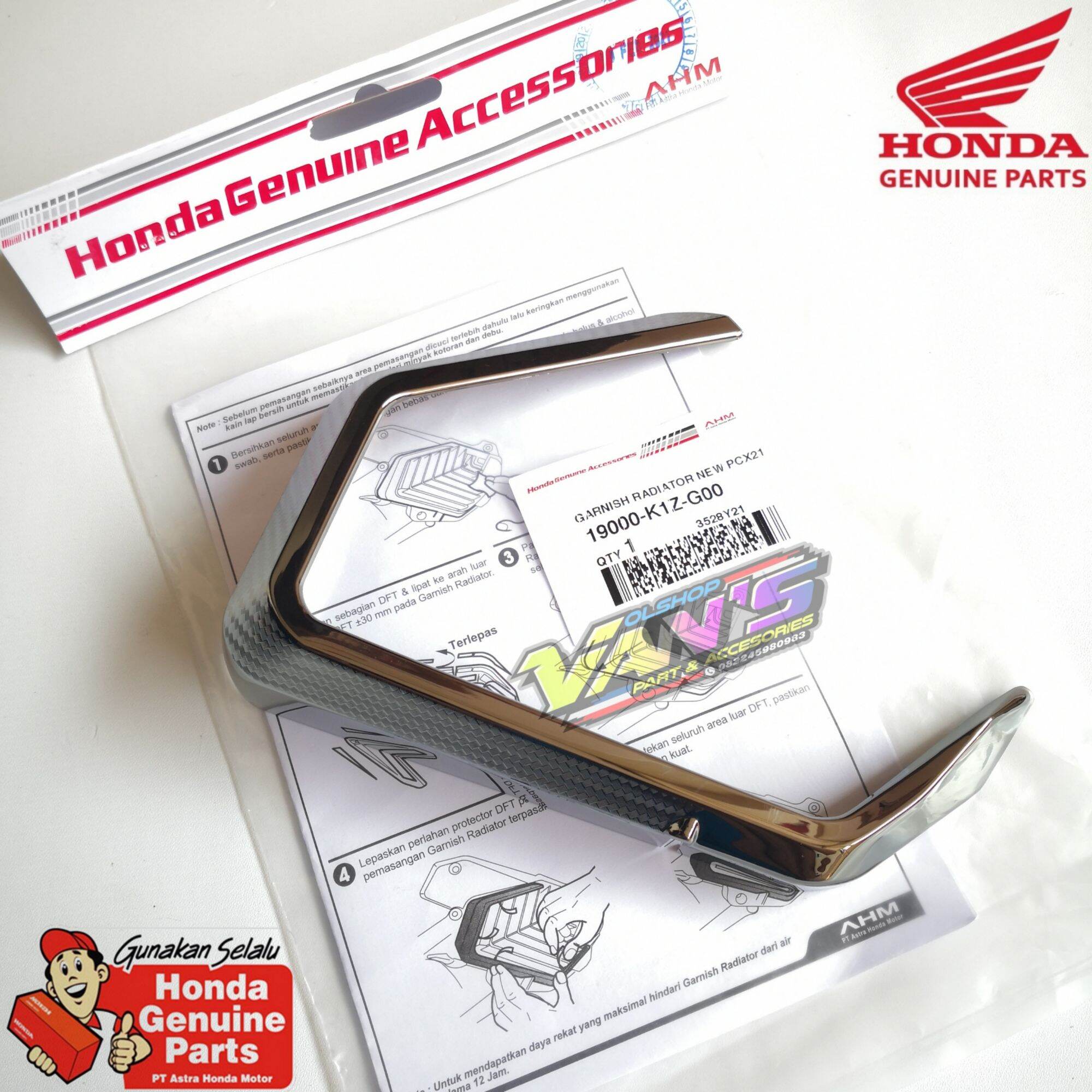 Garnish Cover Radiator PCX 160 Original Honda Genuine Accessories ...