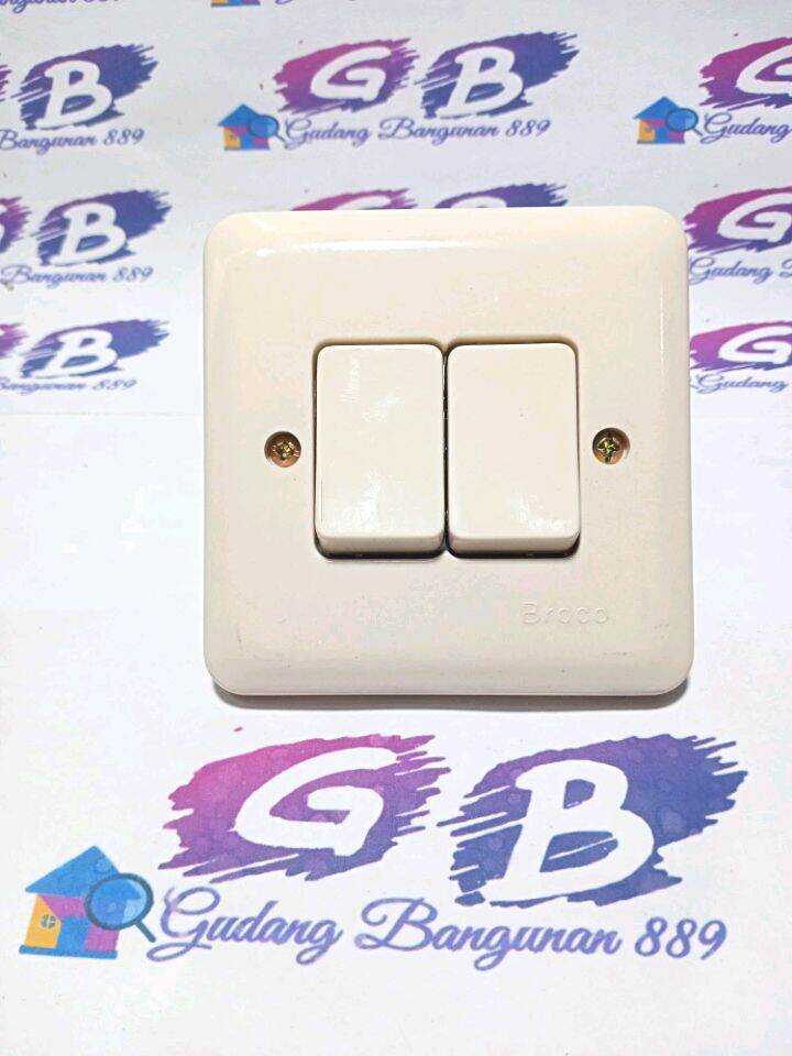 SAKLAR TANAM BROCO SERI 2/SAKLAR LAMPU BROCO 2 | Lazada Indonesia