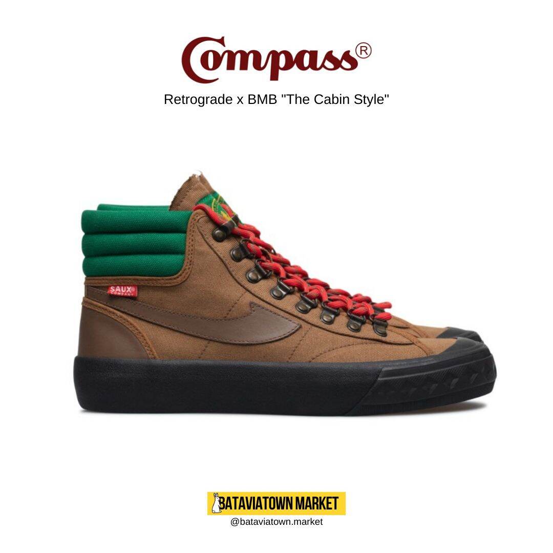 SEPATU COMPASS RETROGRADE X BMB "THE CABIN STYLE" HIGH SERIES | Lazada ...