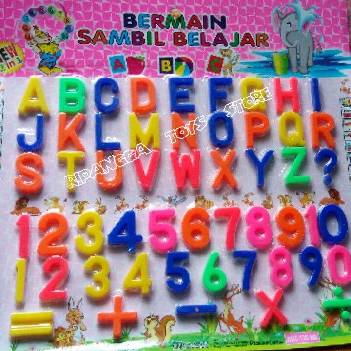 R. Toys Huruf dan Angka lengkap Mainan edukasj huruf dan angka mainan ...