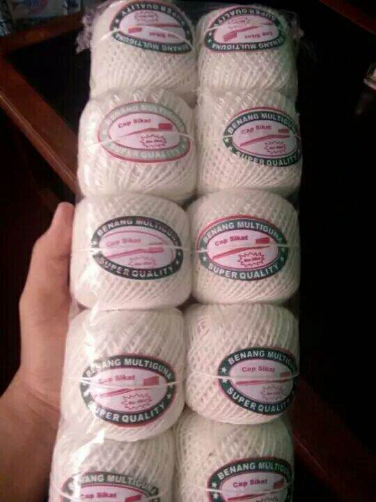 10 roll benang rami /benang kasur/benang bangunan | Lazada Indonesia