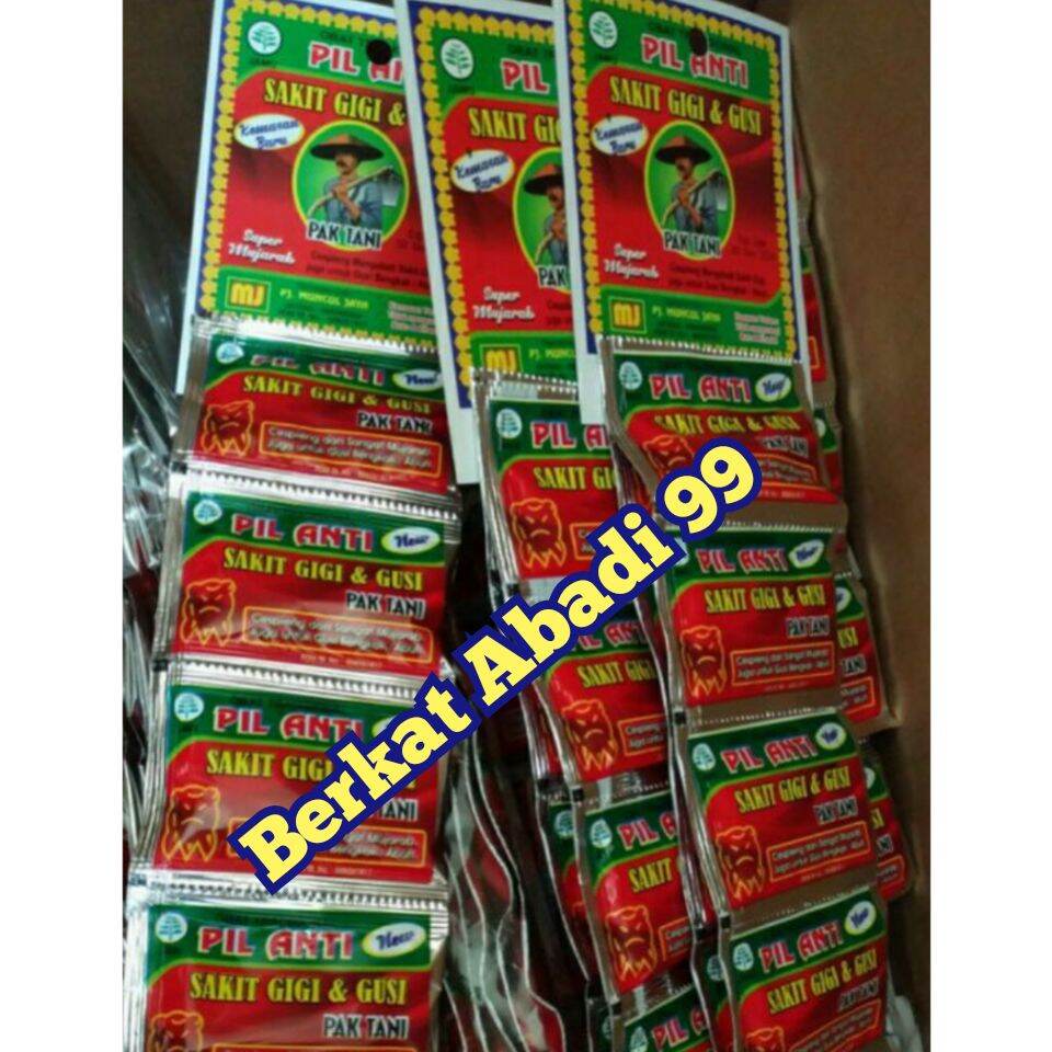 Pil Sakit Gigi & Gusi Pak Tani 12 Sachet | Lazada Indonesia