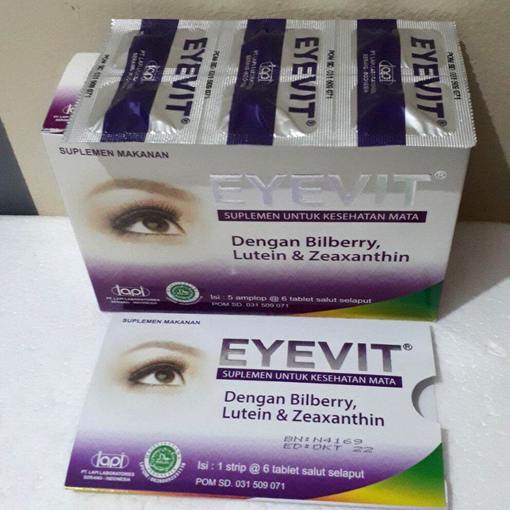 [Box 30 tablet] EYEVIT vitamin mata | Lazada Indonesia