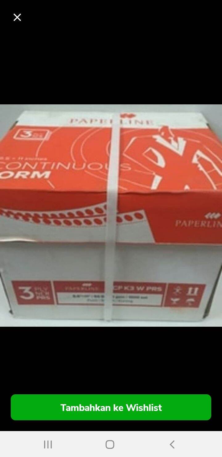 Continuous Form Merk Paperline 3Ply Ukuran A4 Bagi 2 | Lazada Indonesia