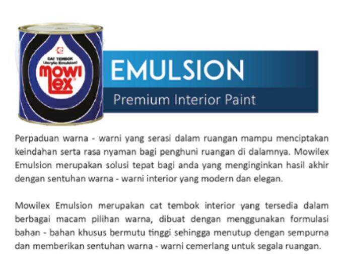 Mowilex Geranium E-04E53 Cat tembok 2,5kg | Lazada Indonesia