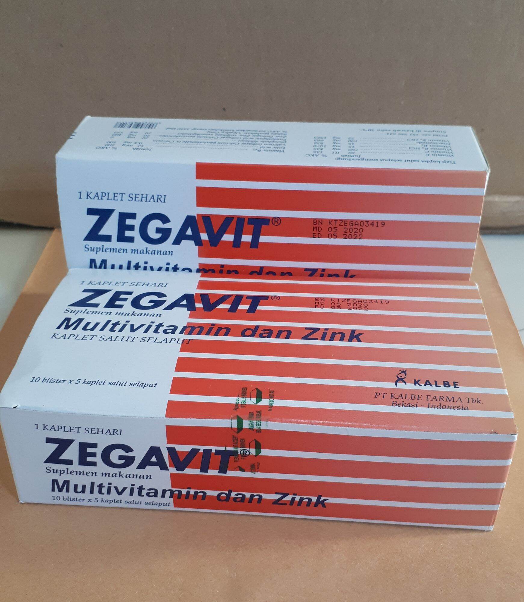[box 50 tablet] ZEGAVIT multivitamin dan mineral | Lazada Indonesia