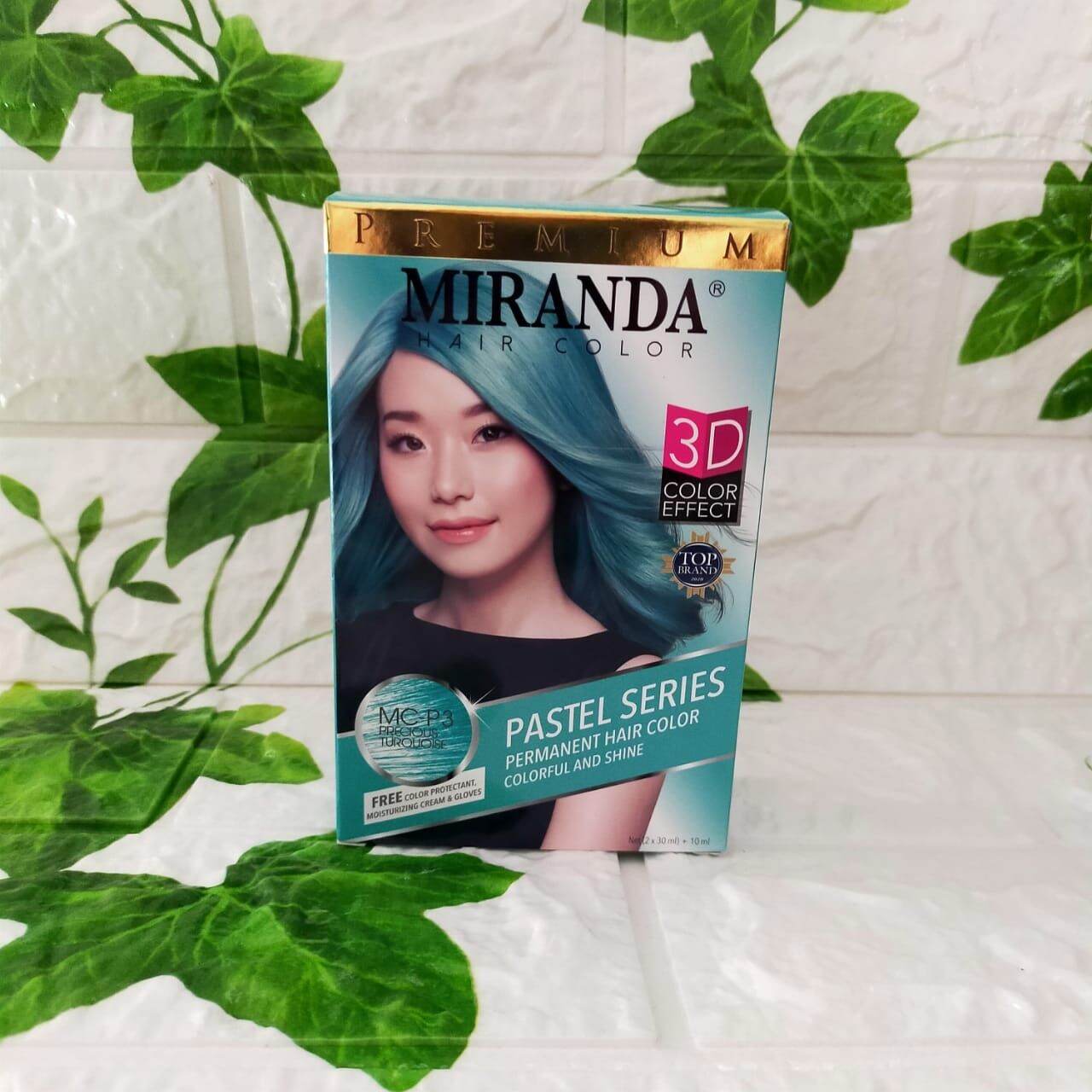 MIRANDA PASTEL SERIES PRECIOUS TURQUOISE MC P3 CAT RAMBUT PASTEL HIJAU | Lazada Indonesia