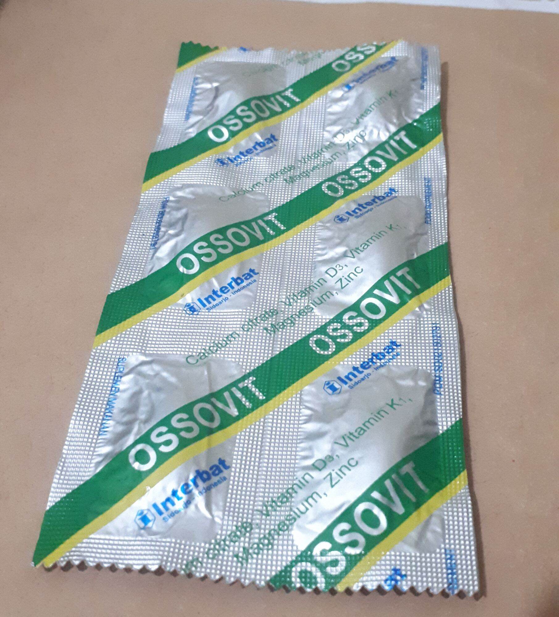 [strip 6 kaplet] OSSOVIT suplemen kesehatan | Lazada Indonesia