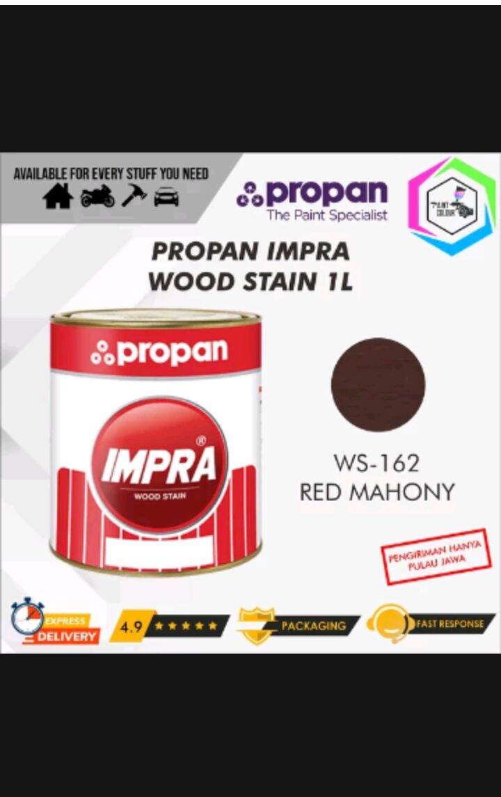 PROPAN IMPRA WOOD STAIN RED MAHONI 1 L | Lazada Indonesia
