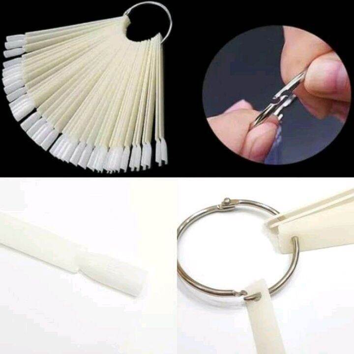 Display Kuku Palsu 24 pcs / False Nail Fan / Color Chart Kuku 50 Pcs ...