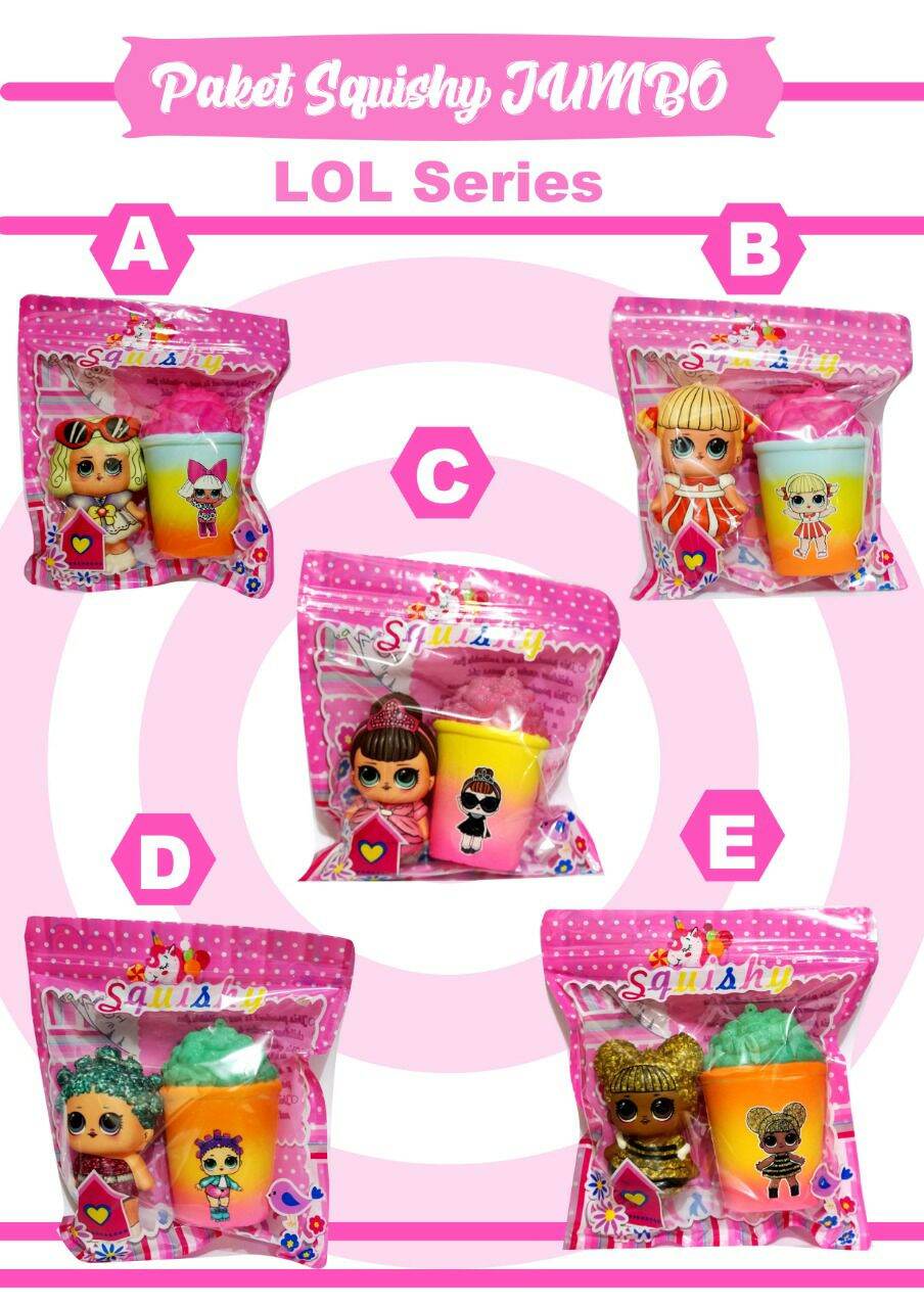 MAINAN ANAK /SQUISHY PAKET LOL/ SQUISHY LOL POPCORN jUMBO Termurah ...