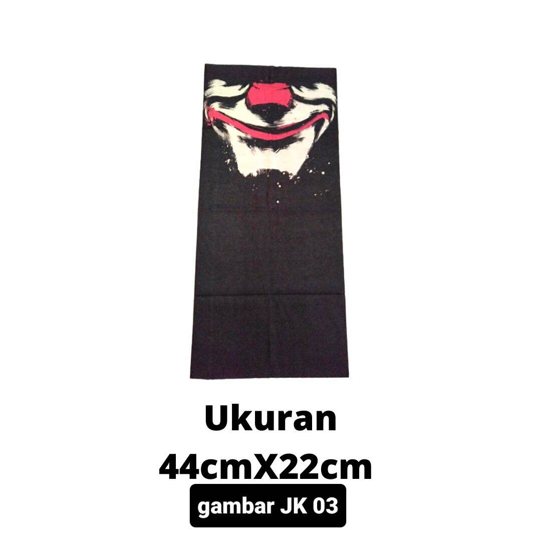 Baf motor bandana slayer multifungsi non jahit edisi gambar joker ...