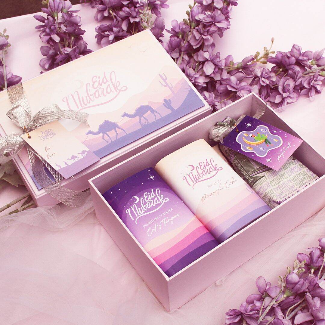 Hampers Lebaran Idul Fitri Premium Hard Box Soft Lilac / Parsel Ramadan ...