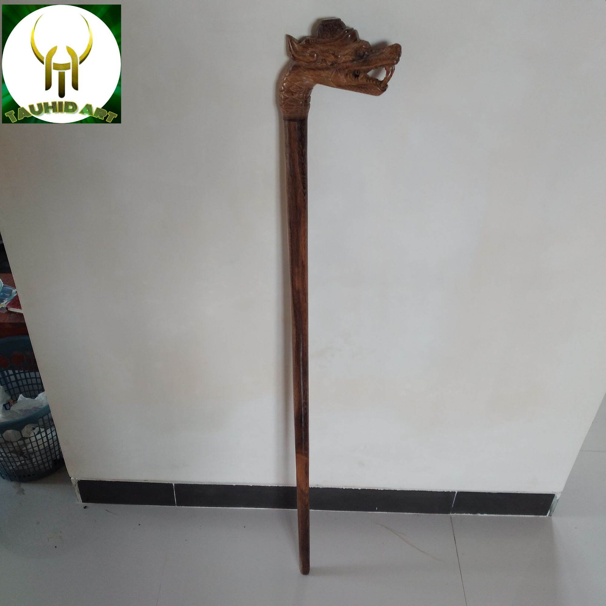 tongkat jalan kayu kelor jawa ukir naga TH 1051 | Lazada Indonesia