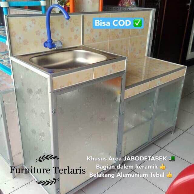 RAK CUCI PIRING RAK KOMPOR MEJA KOMPOR CUCI PIRING RAK WASTAFEL KERAMIK ...