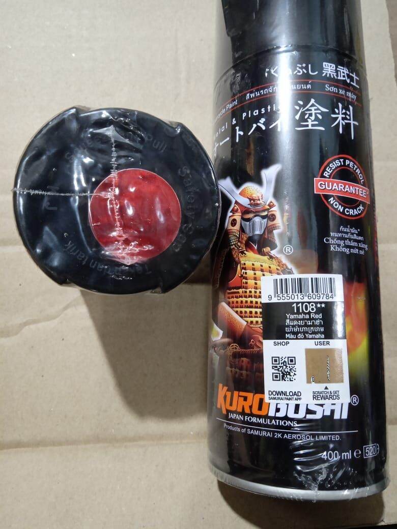 Pilok Pylok Cat Semprot Samurai Yamaha Red 1108 ** 400ml Cat Semprot Samurai Kurobushi Aerosol ...
