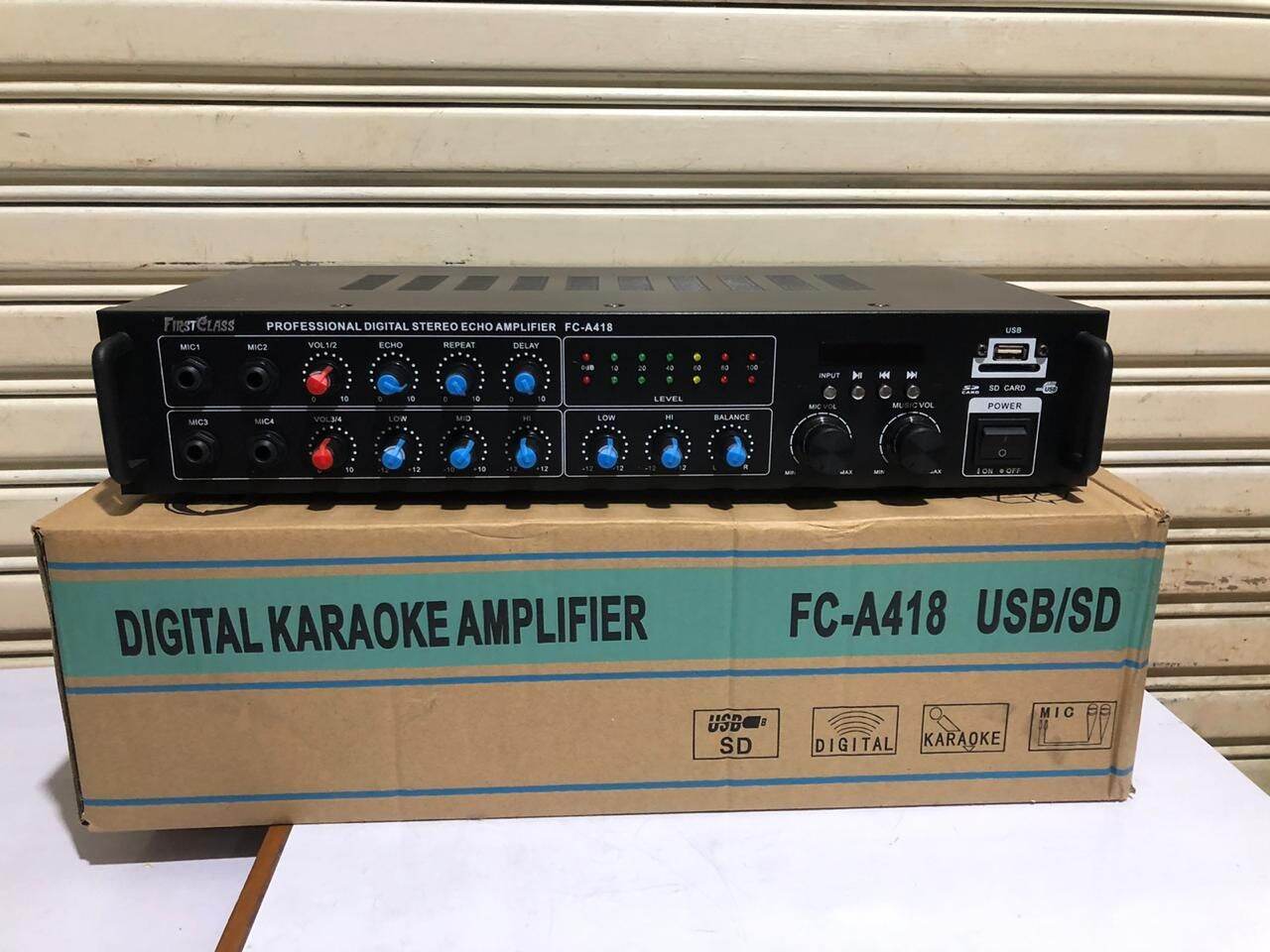 Ampli FIRSTCLASS FC A418 Ampli Bluetooth | Lazada Indonesia