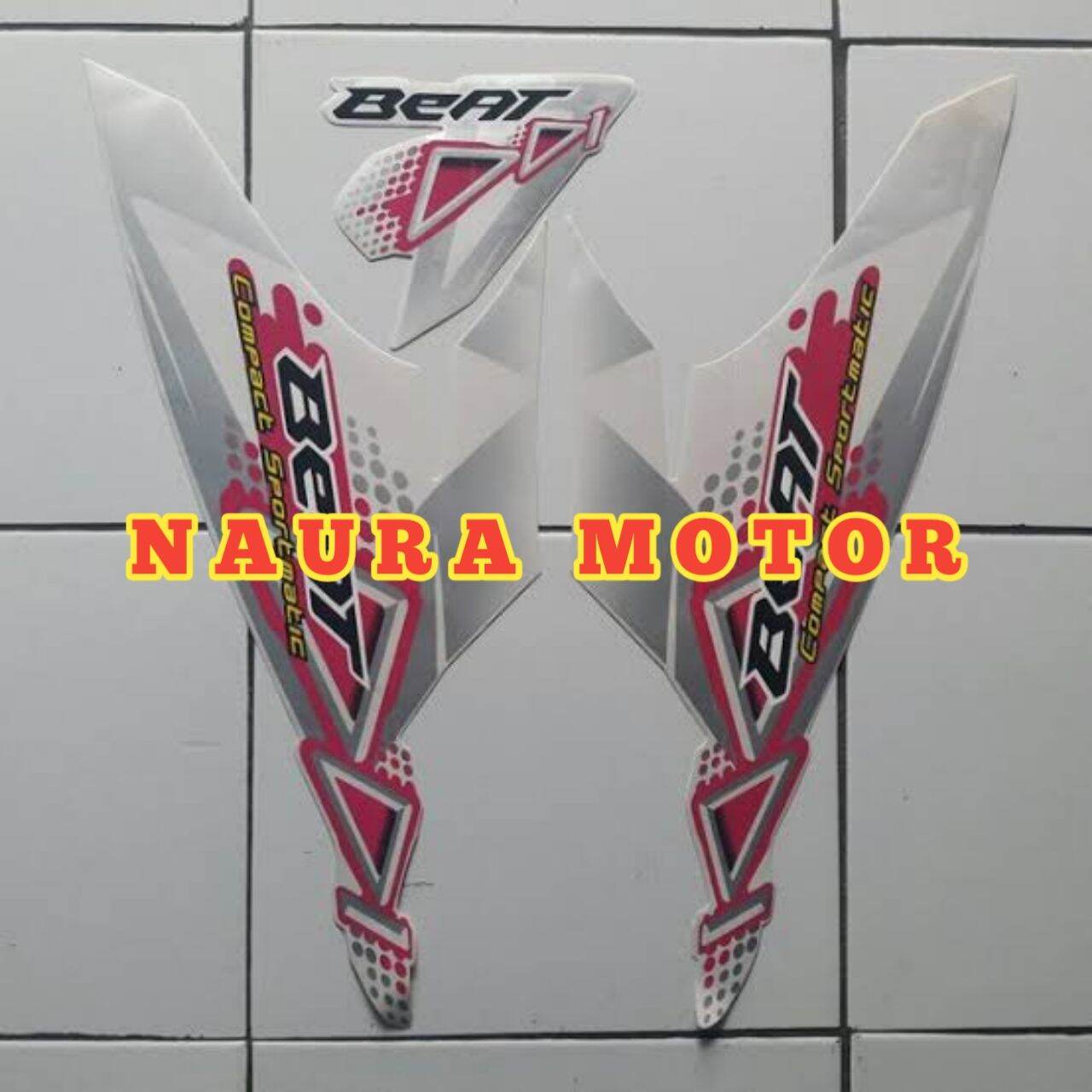 Striping Honda Beat Karbu standar putih - pink th 2008 - 2012 | Lazada ...