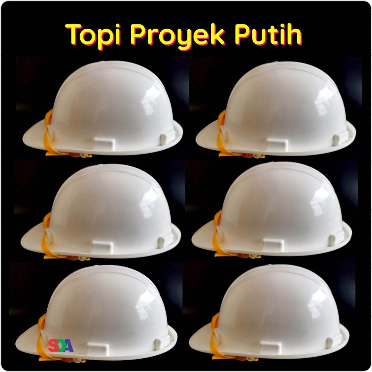 Topi Proyek / Topi Mandor Tukang Putih | Lazada Indonesia