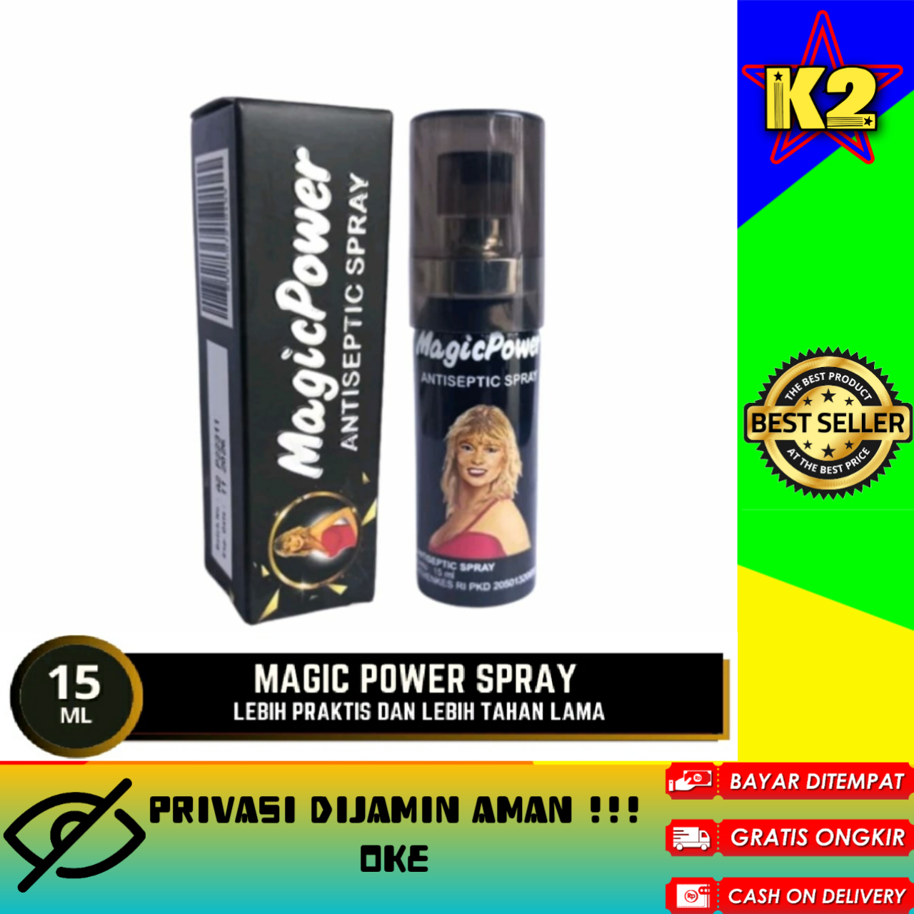 Tisu Magic Power Spray Antiseptic 15 ml - Bikin Tahan Lama | Lazada ...