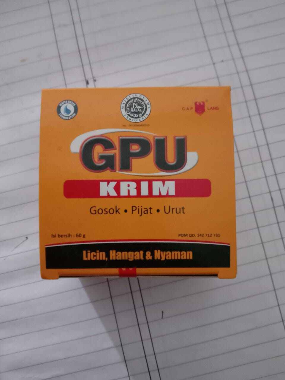 gpu krim 60gr | Lazada Indonesia