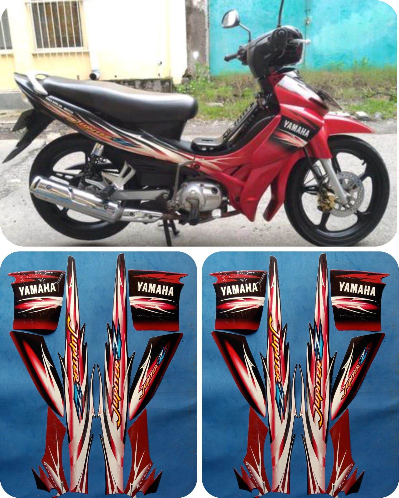Striping Stiker Lis Body Motor Full Set Yamaha Jupiter Z 2007 Standar ...