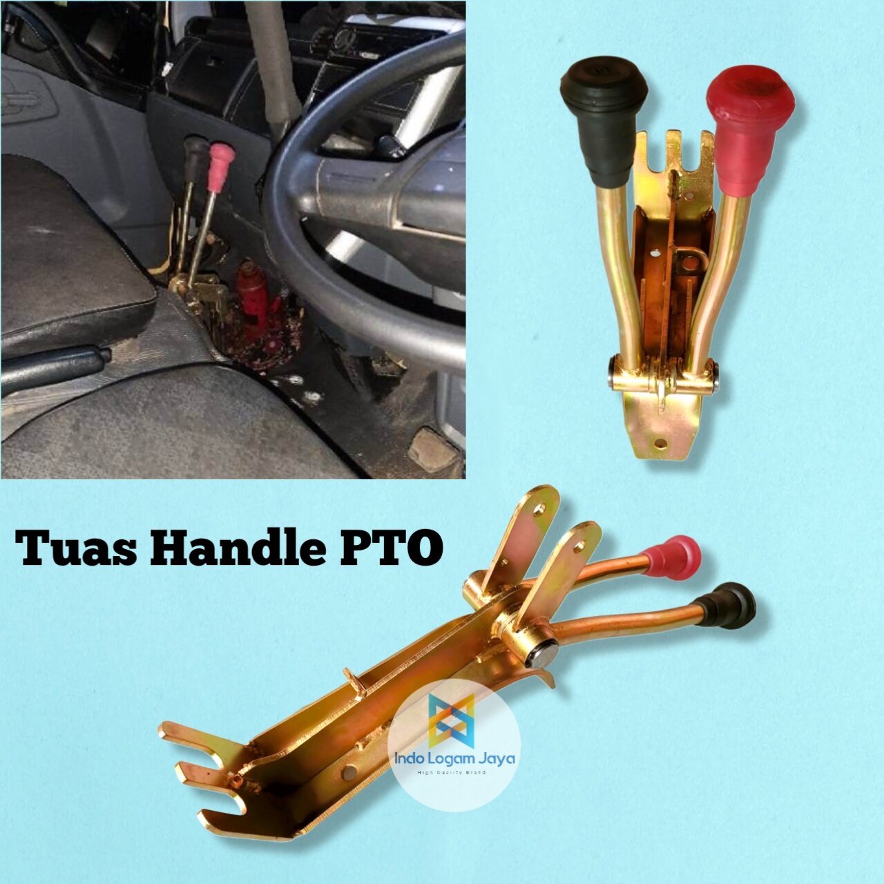 Handle PTO 2 tuas Dump Truck / Power take off PTO Handle dump truk ...
