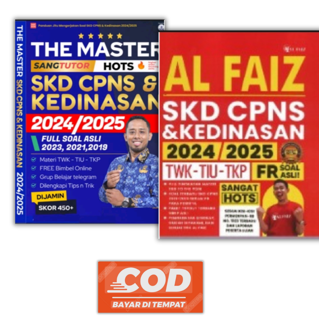 BUKU PAKET THE MASTER TUTOR HOTS SKD CPNS & KEDINASAN 2024 2025 & AL FAIZ SKD CPNS KEDINASAN ...