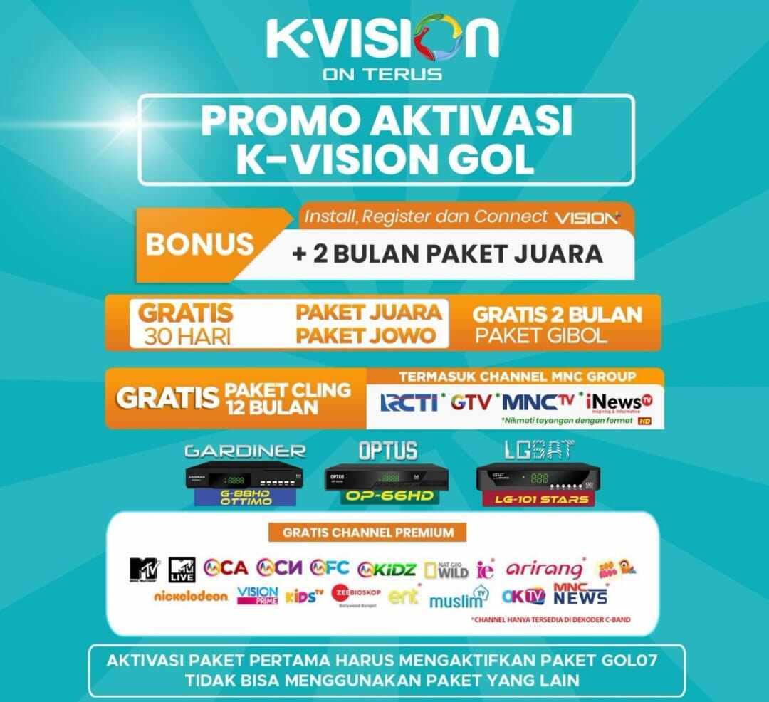 Parabola optus hijau lubang 60 cm Full set paket receiver kvision bromo ...