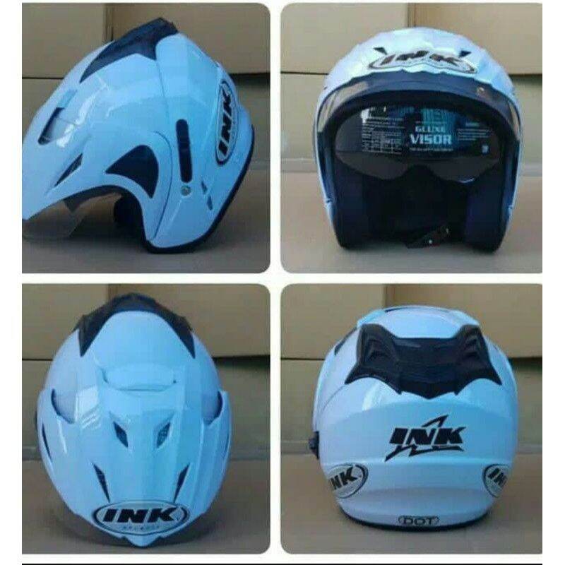 helm ink double visor double kaca original merk BMT ber sni paking ...
