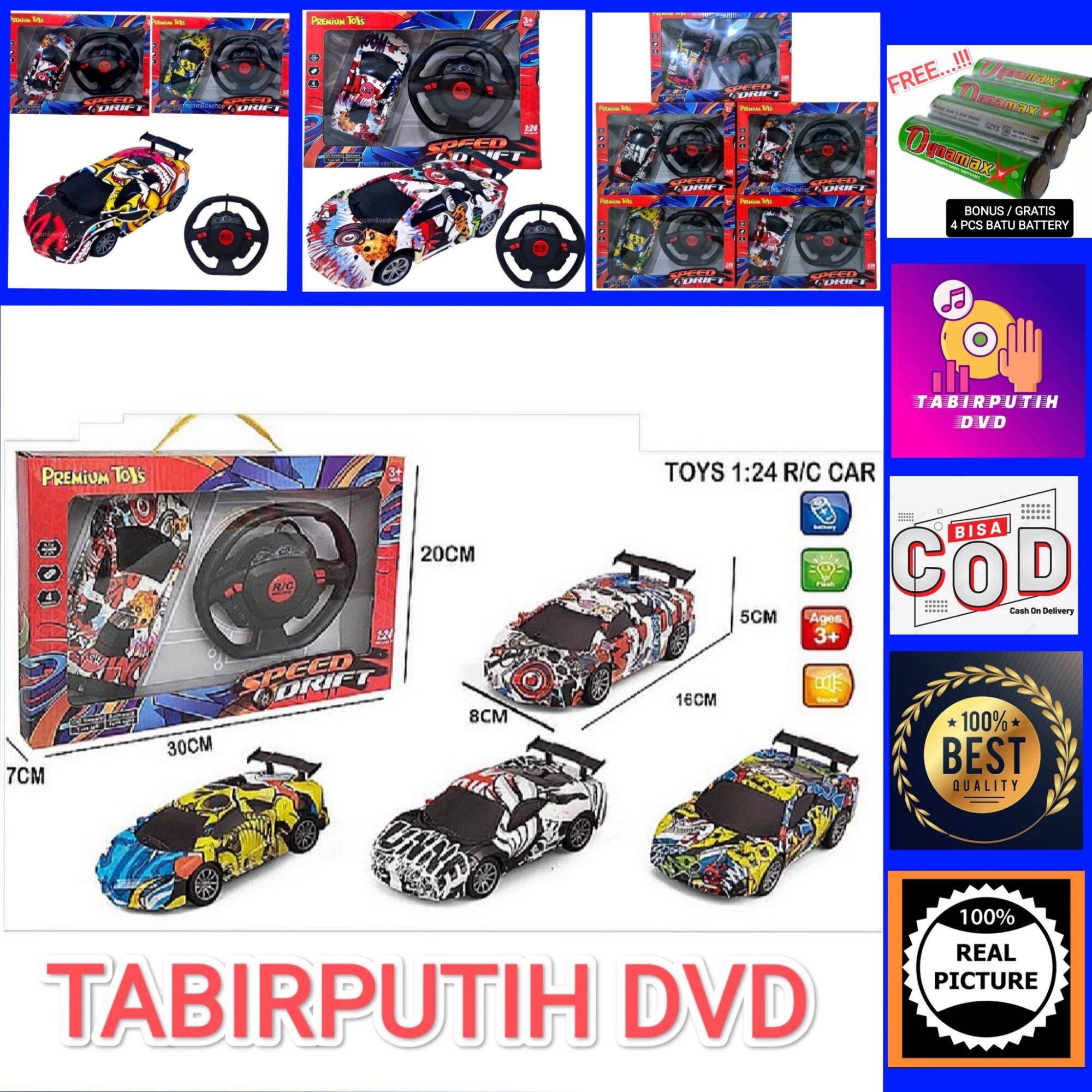 Mainan Anak Remote Control Setir Balap Graffiti - Kendaraan Mobil RC ...