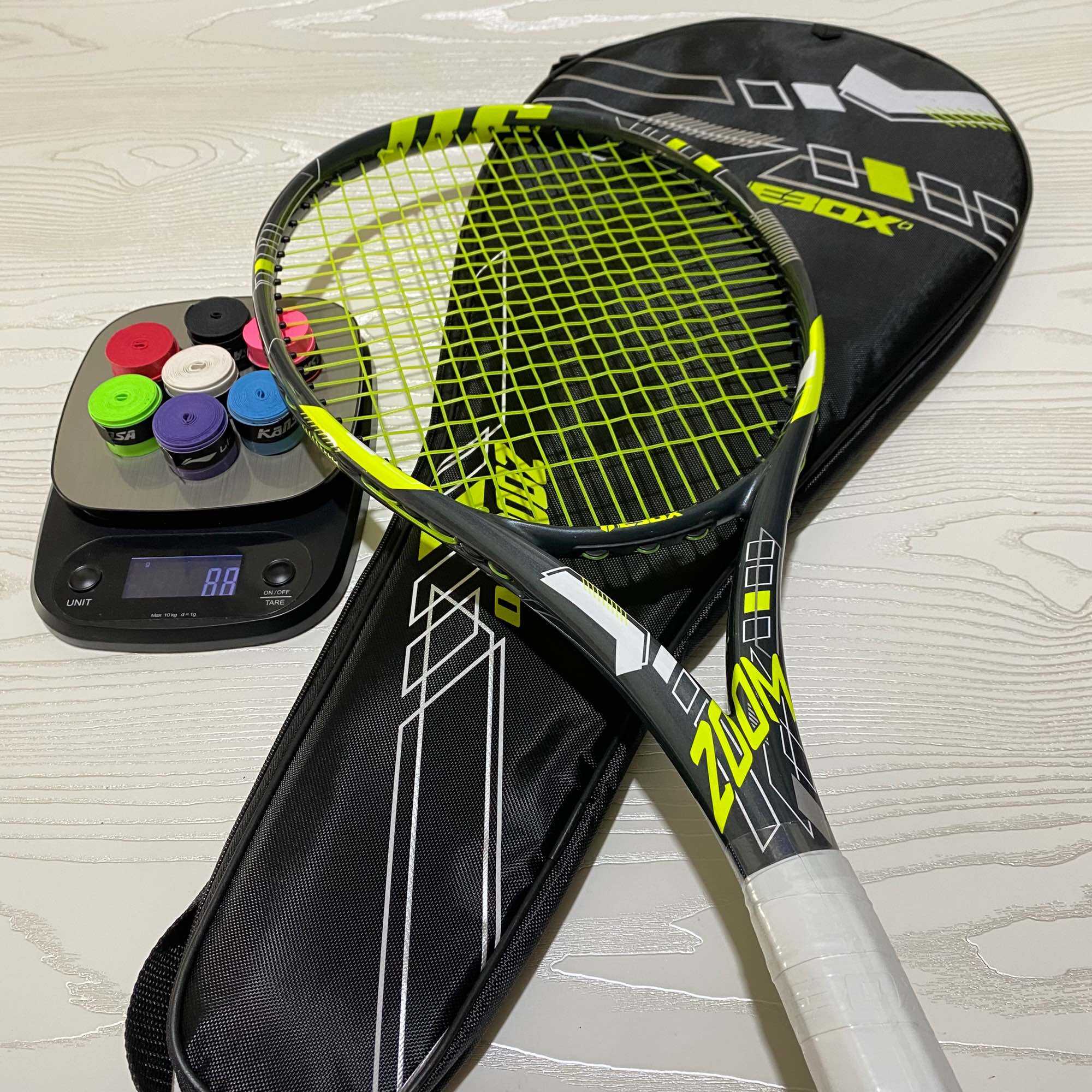 RAKET TENIS EBOX ZOOM 30 STABILO FULLSET SIAP SMASH FREE GRIP 55LBS ...