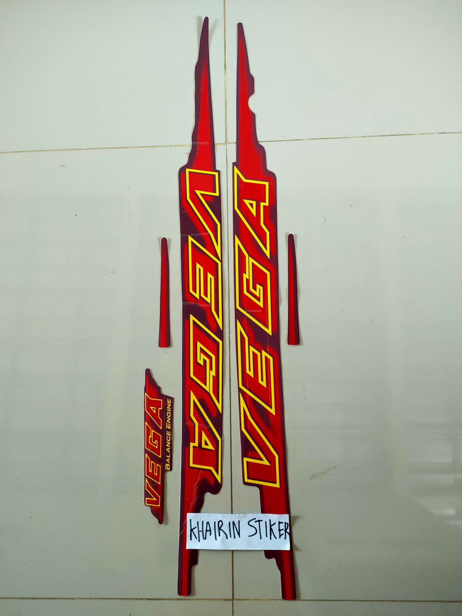 striping stiker Vega 1998 98 merah | Lazada Indonesia