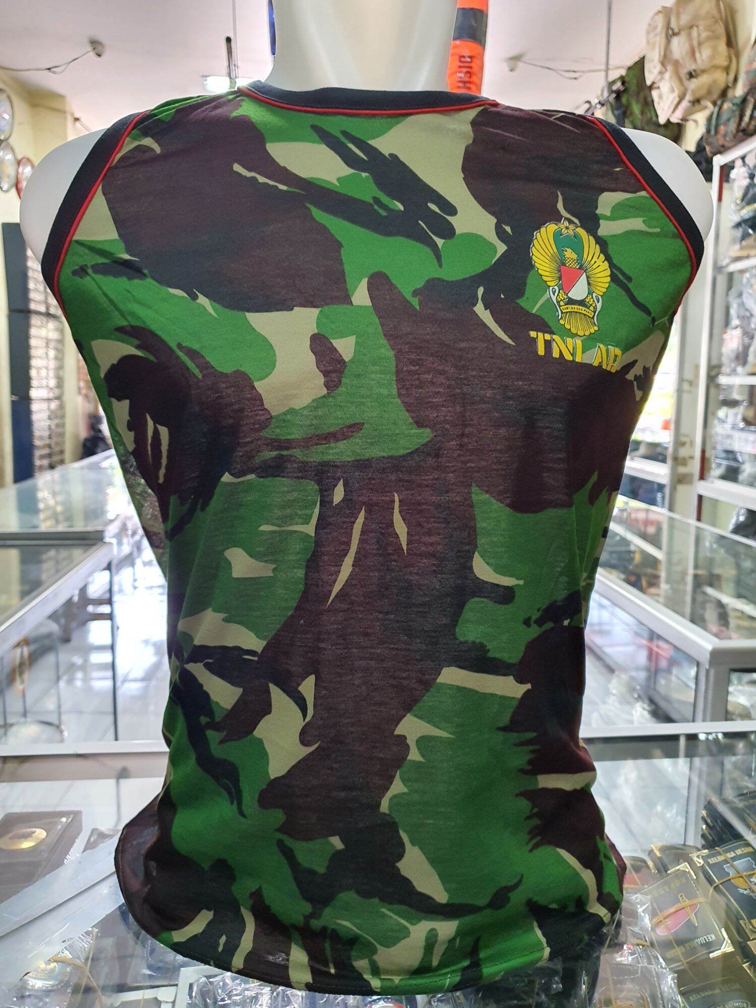 kaos singlet TNI AD | singlet loreng | singlet tentara | Singlet Loreng ...