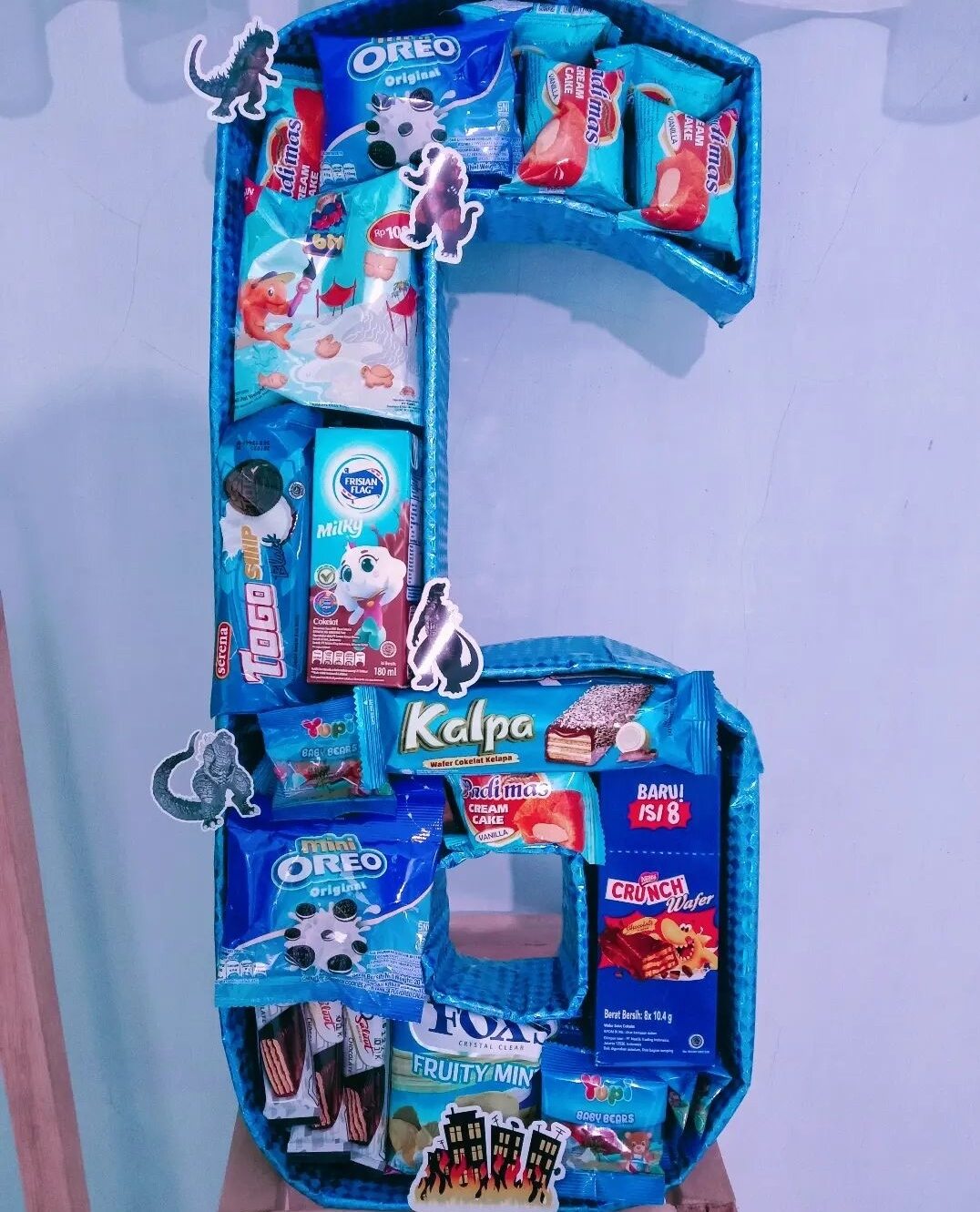 letterbox huruf angka box angka huruf isi snack snackbox | Lazada Indonesia