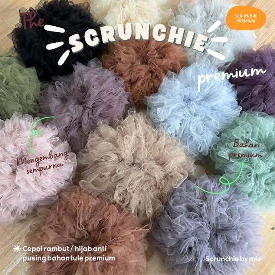 Cepol Hijab Tile Jumbo / Ikat Rambut Tile Jumbo/Scrunchie Hijab ...