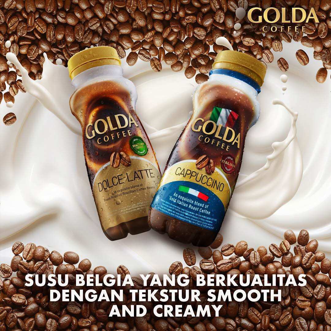 Golda Kopi RTD Botol PET 200ml x 12pcs [Karton/Pack] / Kopi Siap Minum ...