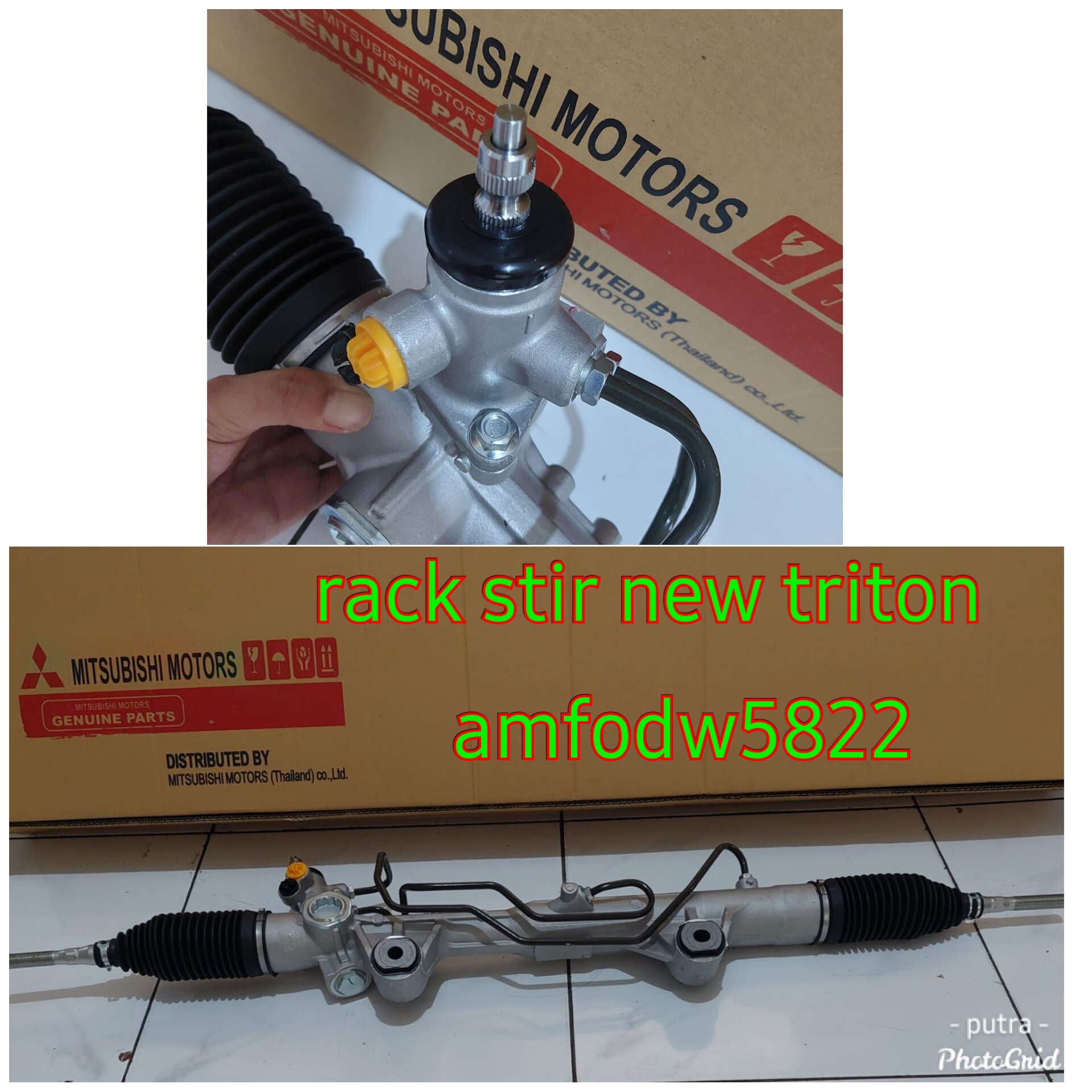 rack steering assy rack stir bak stir mitsubishi all new triton 15-22 ...